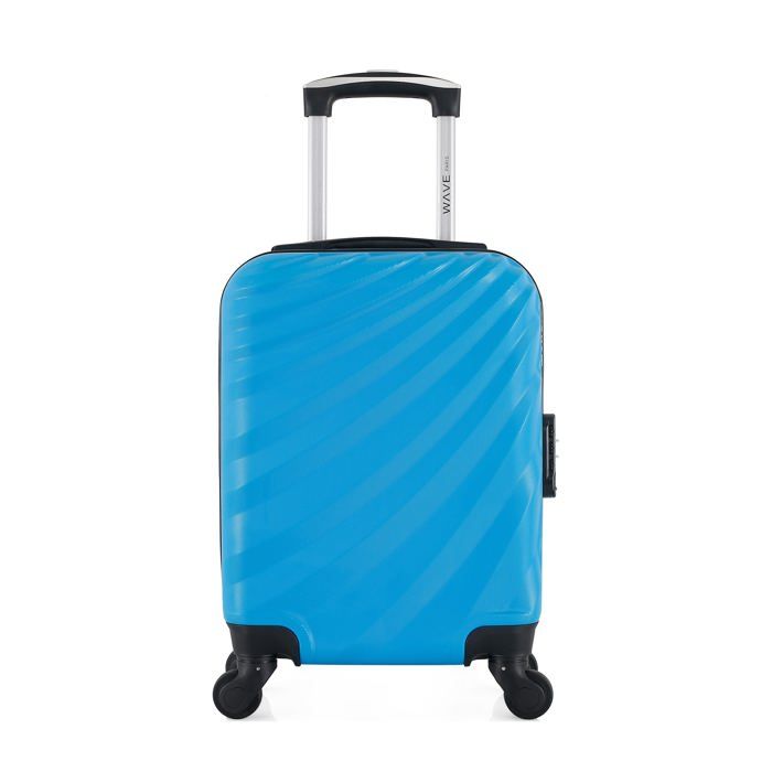 Valise Cabine XXS DANUBE 4 Roues - bleu - WAVE PARIS 46x32x20cm