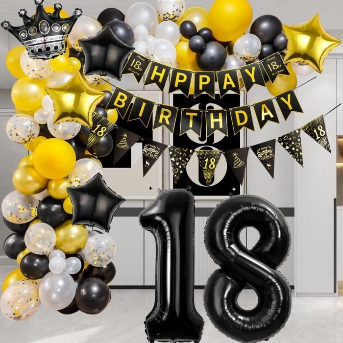 18 Ans Arche Ballon Anniversaire, 18 Ans Ballon Guirlande, Anniversaire ...