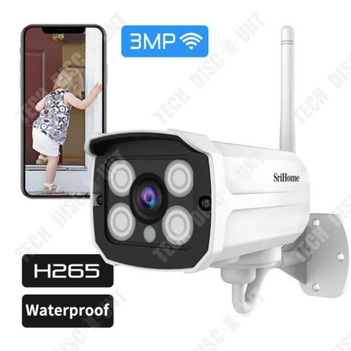 TD® Camera de Surveillance Niveau 3/IP étanche HD sans fil SH024 ...