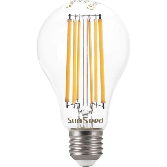 4X Ampoule Filament Led Standard E27 13W Équiv. 115W Blanc Chaud 2700K ...