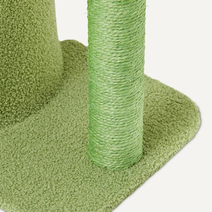 Griffoir chat intérieur plusieurs niveaux forme cactus 78cm vert ...