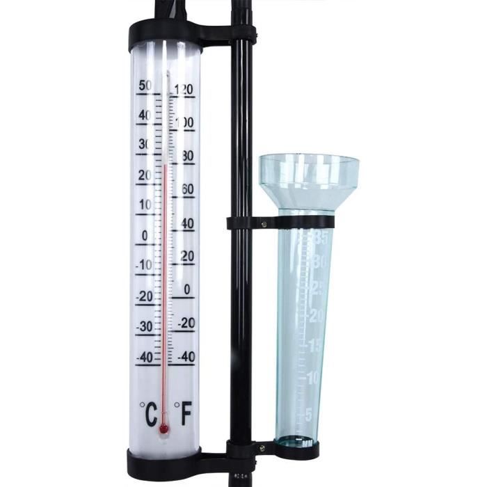 Pluviomètre 3 en 1 Station Météo Mesureur Extérieur Jardin Thermomètre ...