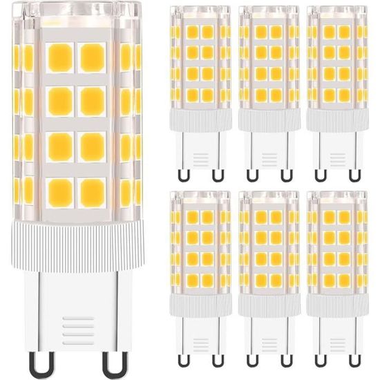 Ampoule Led G9, 5W Blanc Chaud 3000K Lampe Led G9,Equivalent 40W 50W ...