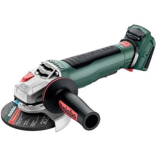 Meuleuse d'angle sans fil - METABO - WPB 18 LT BL 11-125 Quick - 18 V - MetaBOX 165 L ...