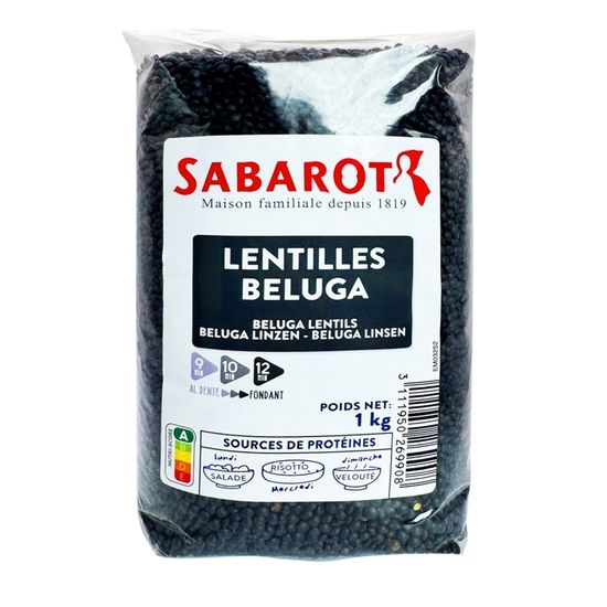 Lentille Beluga sachet de 1kg Sabarot - Cdiscount Au quotidien