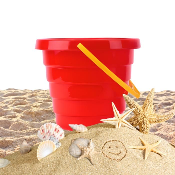Seau Seau avec poignée en relief pour sable Plage Eau Ensemble d'eau ...