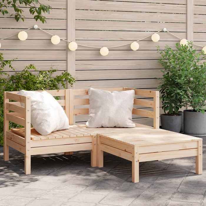 (Brun)Canapé de jardin - SINGOR - Salon de jardin Sofa extérieur 2 ...