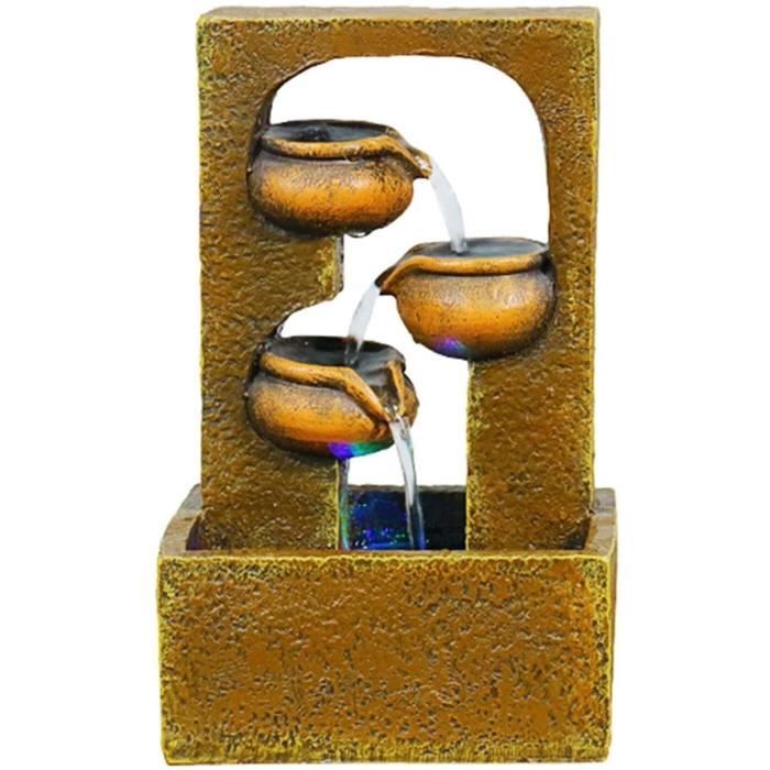 Fontaine d'eau de table d'intérieur Fontaine décorative intérieure et extérieure Relaxation ...