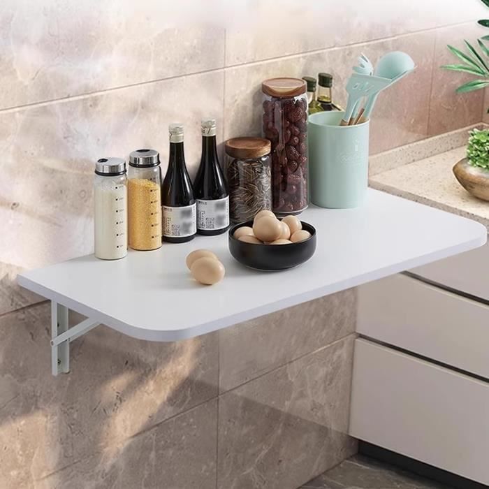 Table Murale Rabattable Pliante | Table De Bar De Petit Déjeuner ...