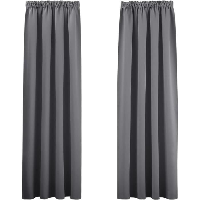 Rideau Occultant - Rideau Salon Rideau Thermiques Isolants Anti Chaleur ...