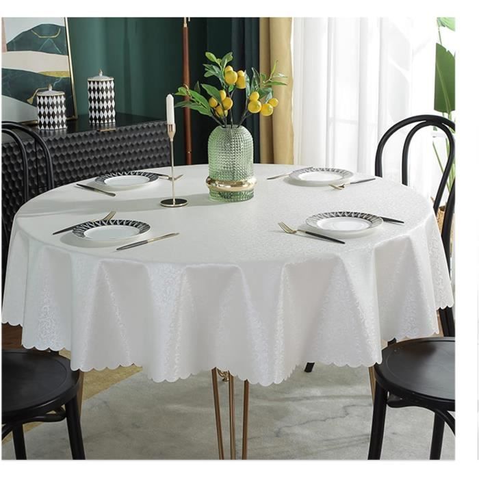 Nappe Ronde En Cuir, Anti Tache Nappe Pour Table Ronde, Similicuir ...