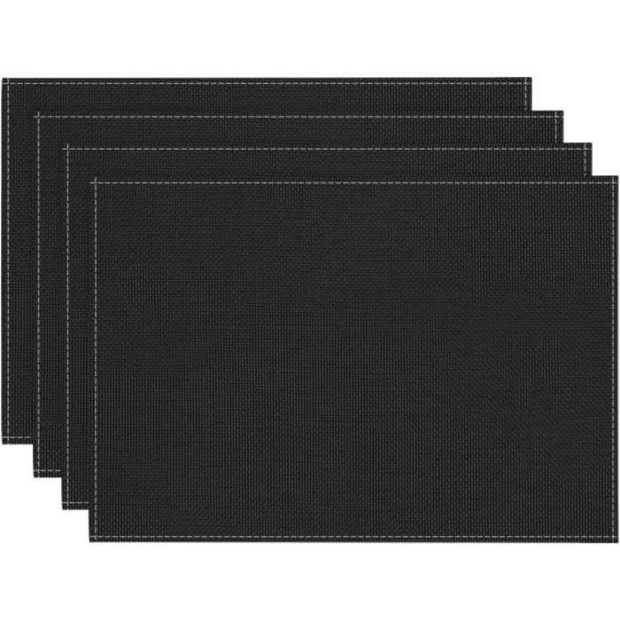 Lot De 4 Sets De Table, Noirs, 30 X 45 Cm, Saisonniers, Printemps, Été ...