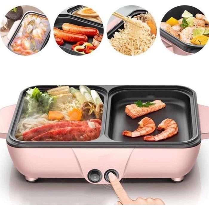 Cwypxl Chauffage portable 2 vitesses Barbecue électrique Intérieur Hot ...