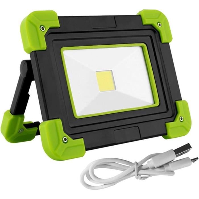Lampe De Travail Portable, Projecteurs Rechargeables 10W Led Camping ...