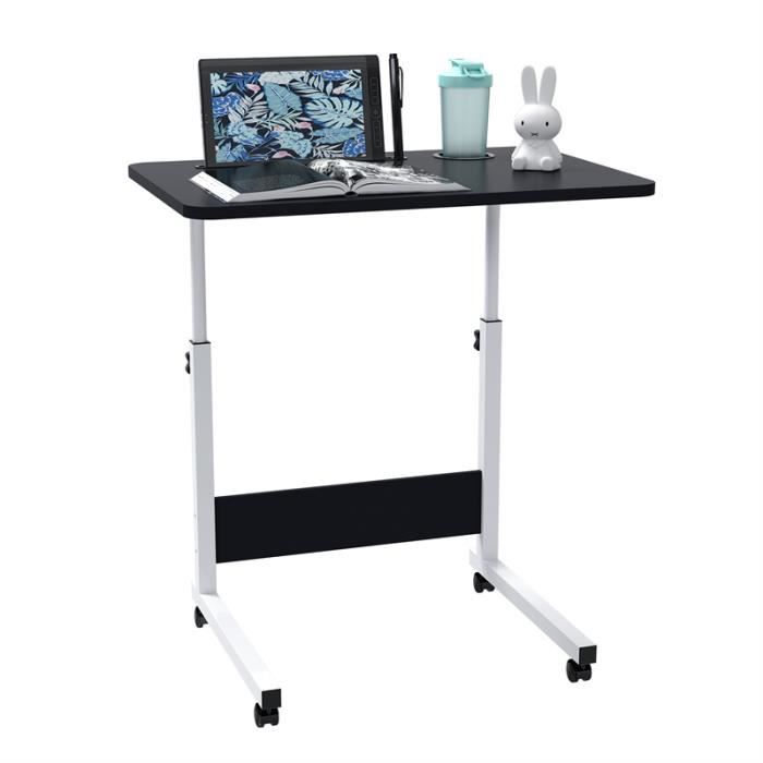 Table pour Ordinateur Portable à roulettes ,Table de Lit avec Hauteur ...