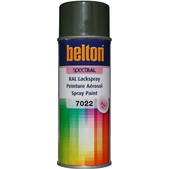 Peinture - BELTON - RAL 7022 GRIS OMBRE - Mat - 400 ml - 1 bombe ...