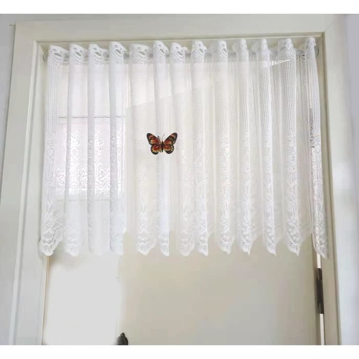 Rideau Brise-Bise Long Jacquard En Dentelle - Broderie - Style Maison ...