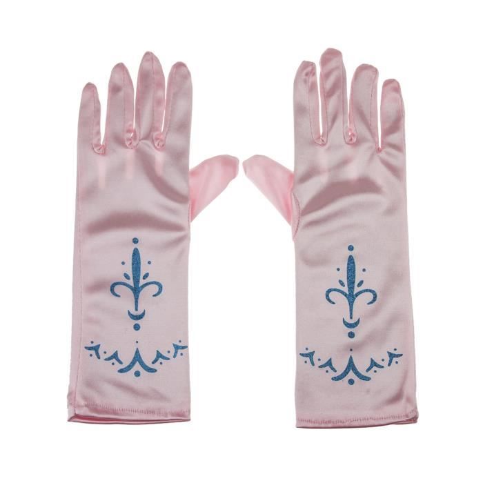 Gants Satin Elastique Déguisement Princesse Courts Bout des Doigts ...