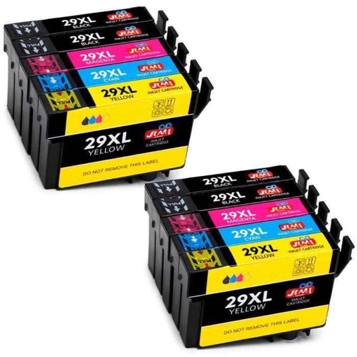 Cartouches d'ancre Compatible Epson 29 XL Noir-Cyan-Magenta-Jaune pour ...