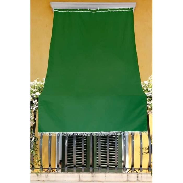 Rideau D Exterieur - Soleil Uni Balcon Ou Terrasse Anneaux Crochets ...