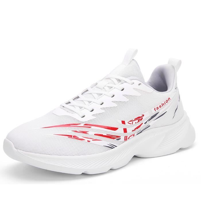 Baskets Homme Fashion Chaussures Sport Sneakers Blanc - Cdiscount ...