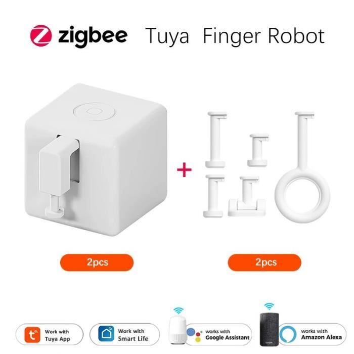 Télécommande tv,Zigbee Fingerbot Plus Smart Switch Button Pusher,Smart Life,Minuterie,Commande ...