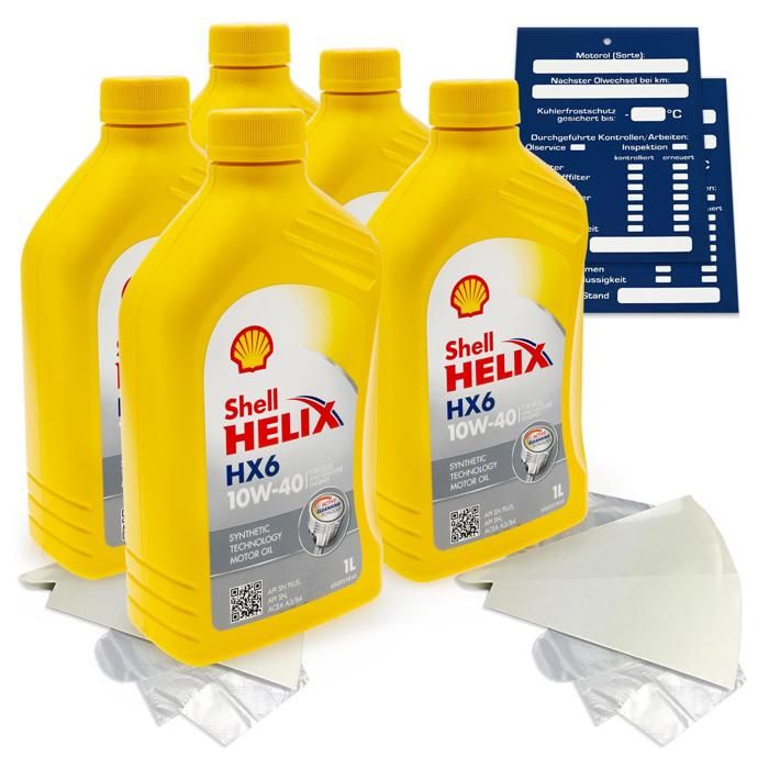 5 litres d'huile moteur originale Shell Helix HX6 10W40 550039794 MB ...