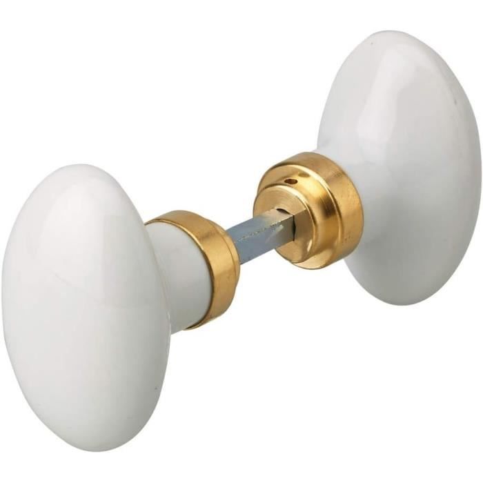 Paire de boutons pour porte, carré 6mm avec fourreau adaptateur carré ...