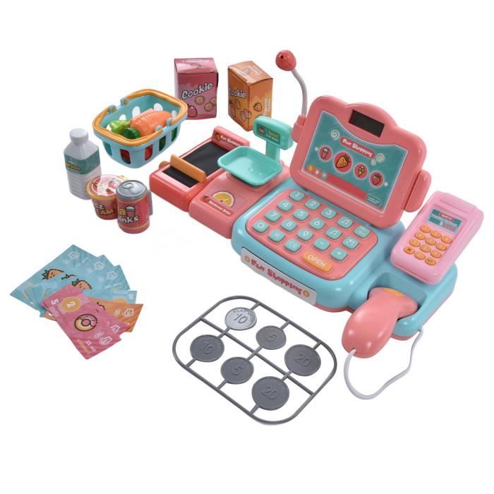 Tbest jouet de caisse enregistreuse pour enfants Jouet de caisse enregistreuse électronique ...