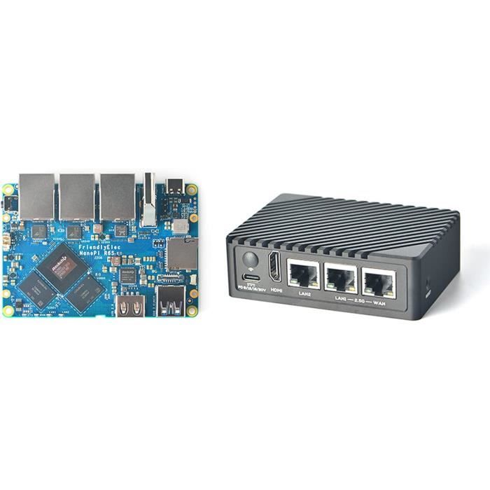 Nanopi R6S Mini Routeur Openwrt Avec Trois Ports Ethernet Lpddr4X 8 Go ...