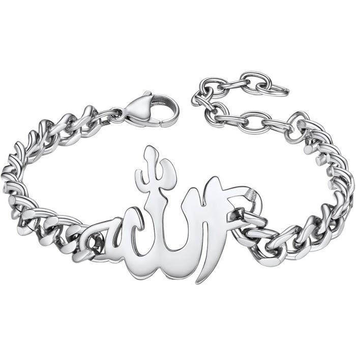 Bracelet Allah Des Femmes Chaînes Réglables 27Cm Cadeau De La Famille ...