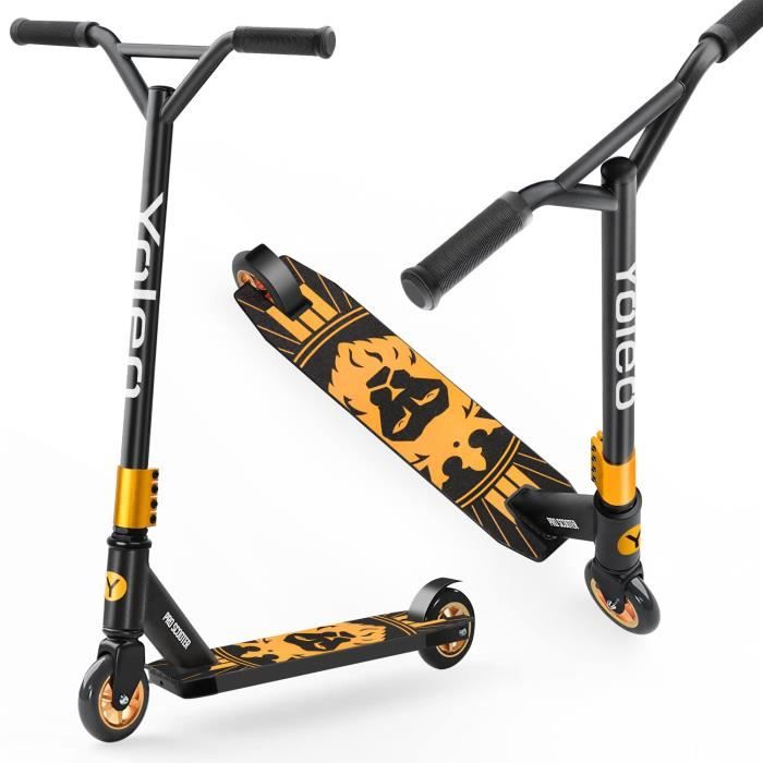 Yoleo Trottinette Scooter Freestyle Pro pour Adulte-enfants - Léger en ...