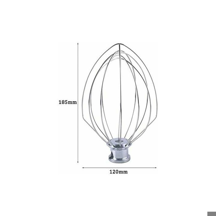 Fouet fil K5AWW compatible avec KitchenAid 155 cm professionnel pour ...
