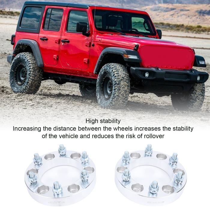 Pwshymi Entretoise de roue à 6 boulons Entretoises de roue en alliage d ...