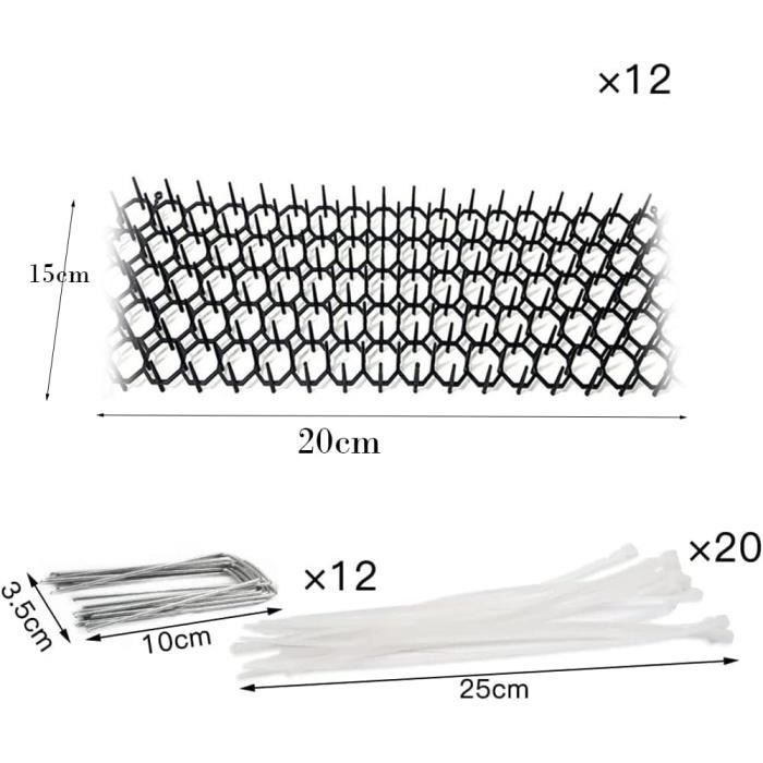 Anti Chat Exterieur Anti Chat Exterieur Puissant,12Pcs Filet Anti-Chat ...