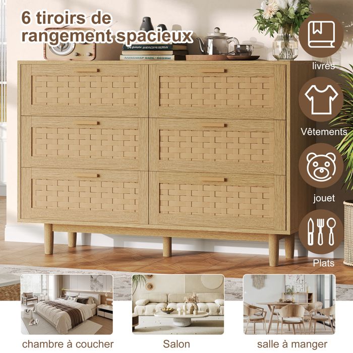 Commode Rotin Gifi