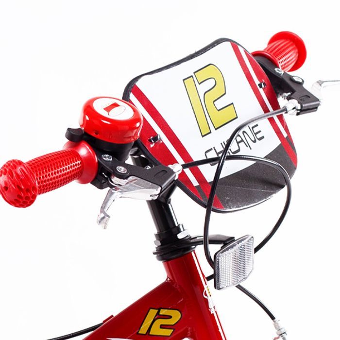 SCH CHICANE 12", vélo enfant, de 3 à 5 ans, de 85 à 105 cm, sonnette et ...