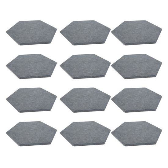 Panneaux acoustiques Garosa Wedges - GAROSA - Pack de 12 - Gris foncé ...