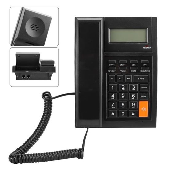 GOTOTOP Téléphone de ligne fixe M64 Téléphone Fixe d'Appels de Bureau ...