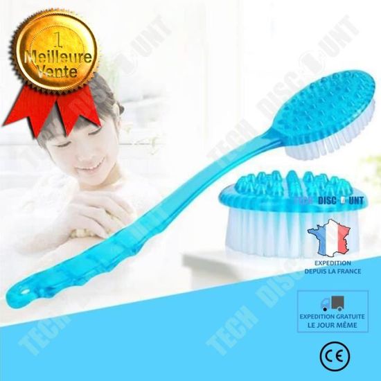 TD® Brosse de bain et douche pour le dos le corps manche long poils ...