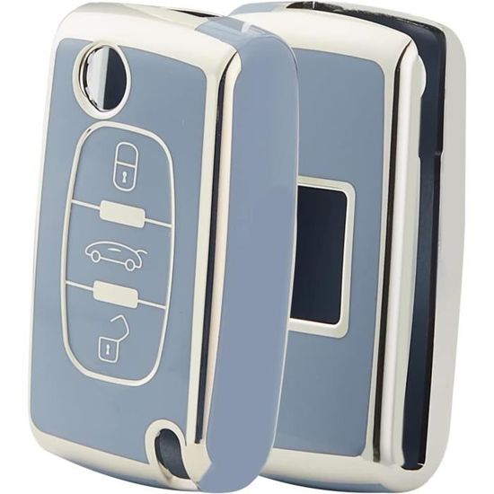 Coque de clé pour Citroen C1 C2 C3 C4 C5 Picasso Peugeot 107 206 207 ...