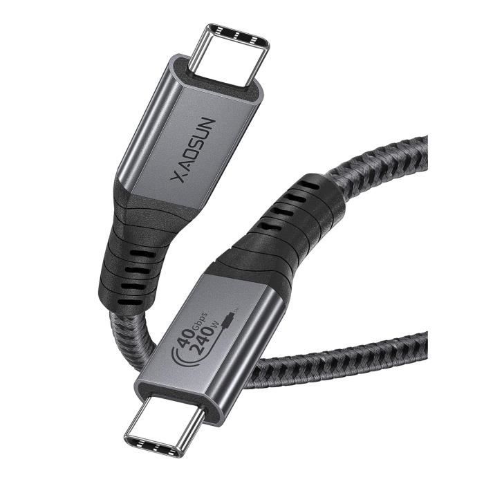 Câble USB 4 certifié avec câble Thunderbolt 4 30 cm, transfert de ...