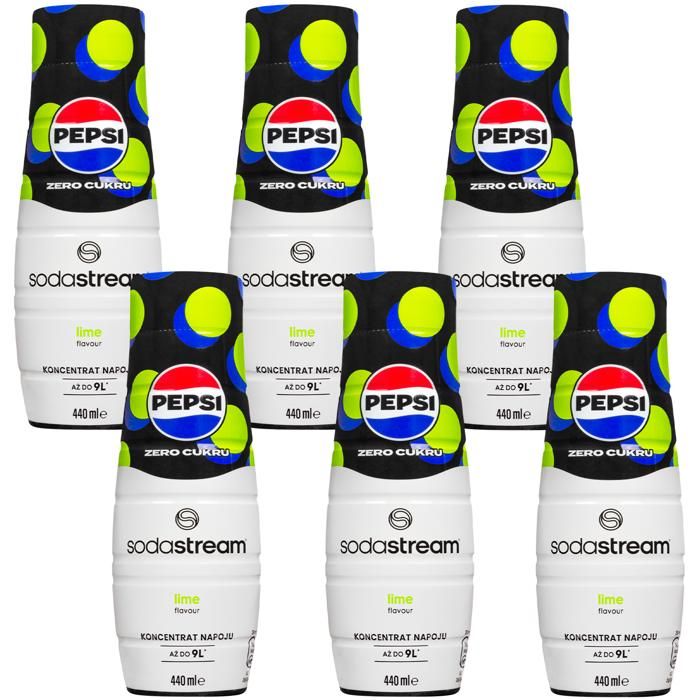 Sirop pour machine à soda - SodaStream - Pepsi Max Lime - Lot de 6 x ...
