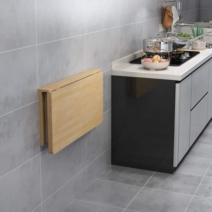 Table Murale Rabattable 60 X 40 Cm Table Murale Rabattable En Bois ...