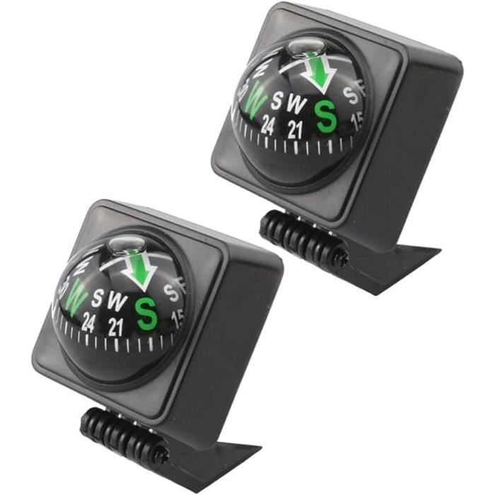 2Pcs Voiture Compass Mini Boulière Boussole Compas Compas Tableau De ...