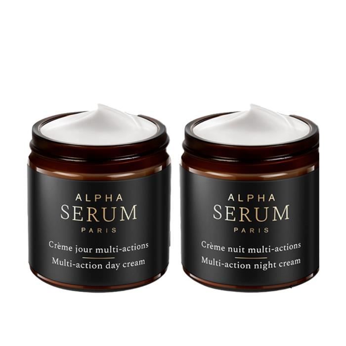 ALPHA SERUM Crèmes multi-actions jour & nuit Visage - 2 x 60 ml ...