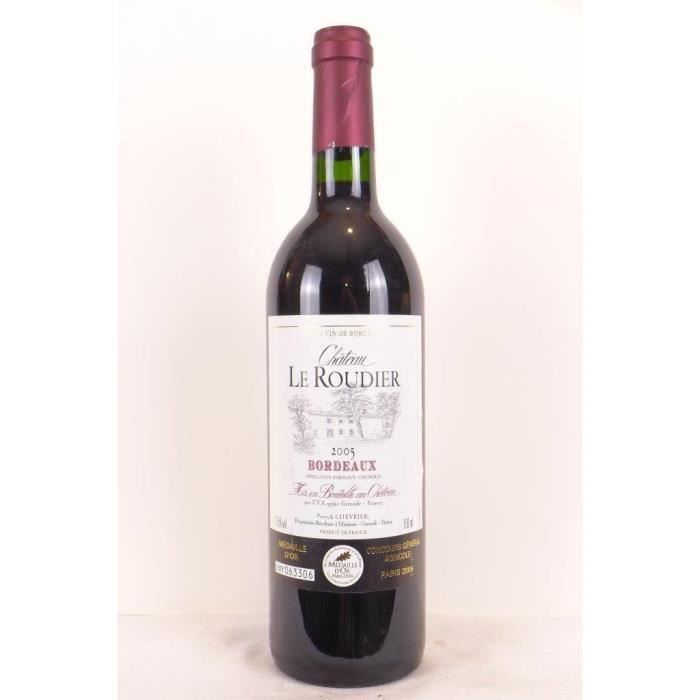 Bordeaux château le roudier rouge 2005 - bordeaux - La cave Cdiscount