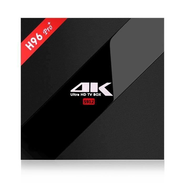 H96 Pro Plus Smart TV Box 4K HD Android 7.1 3G 32G Amlogic S912 Octa ...