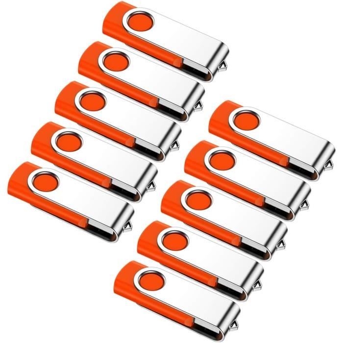 Cle USB 1 Go,Clé USB 10PCS Stockage Flash Drive Rotation U Disque Cle ...