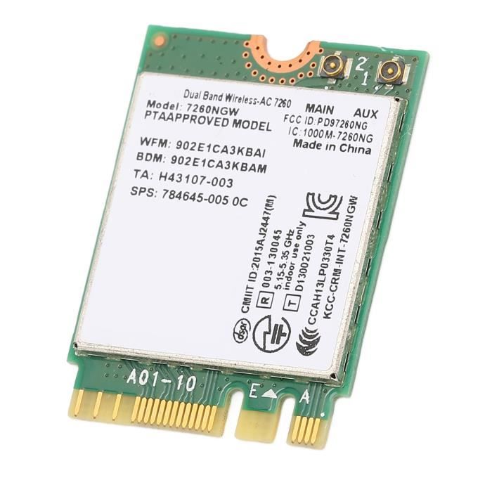 HEN--carte Internet sans fil NGFF M.2 Carte WiFi Double Bande 1200 Mbps ...